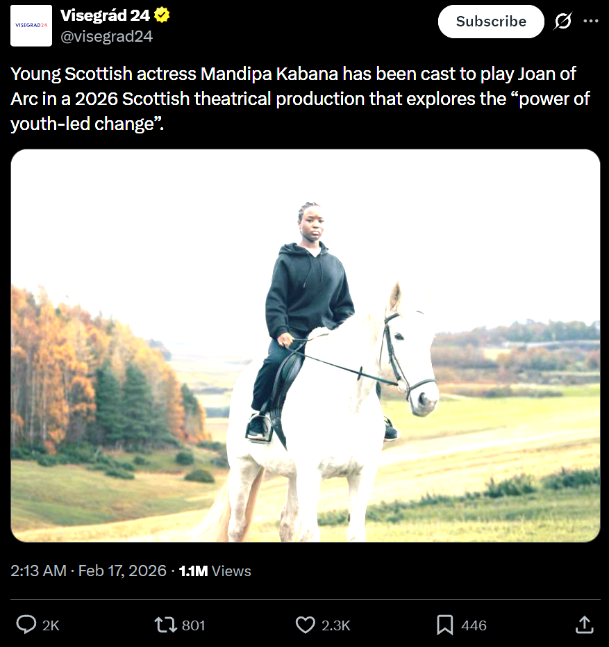 Mandipa Kabanda Plays Joan of Arc ‘Reimagined’ For 2020s - Stormfront