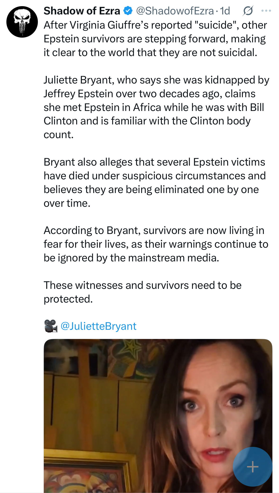 Virginia Giuffre 'het zwijgen opgelegd' - Dissident.one